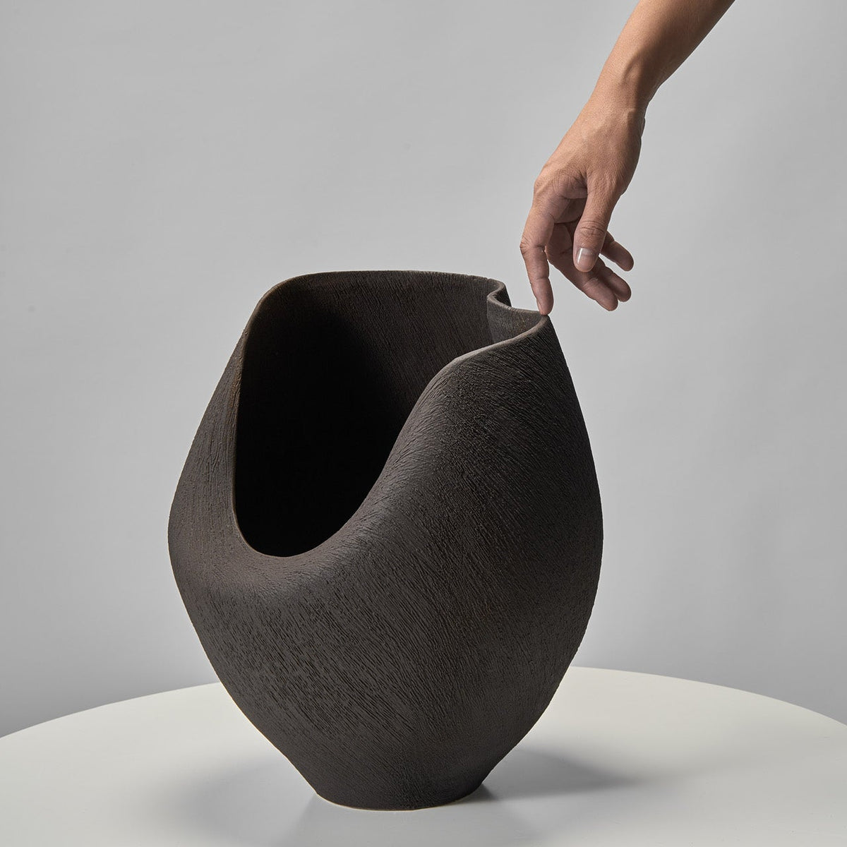 NEBULA DEEP VASE CHOCOLATE BRUSH – OLAA Design Australia